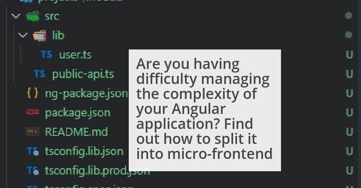 How to split an Angular app into micro-frontend apps
